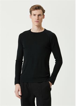 Beymen Collection Erkek Siyah Yün T-shirt S EU