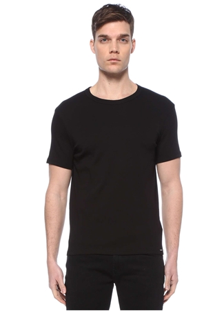 Tom Ford Erkek Siyah Bisiklet Yaka Basic T-shirt S EU Tom Ford Erkek Siyah Bisiklet Yaka Basic T-shirt S EU