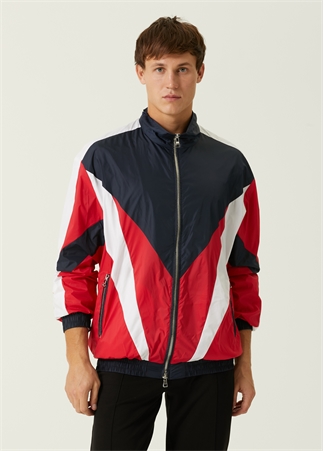 Balmain Erkek Siyah Kırmızı Dik Yaka Mont 48 IT Balmain Erkek Siyah Kırmızı Dik Yaka Mont 48 IT