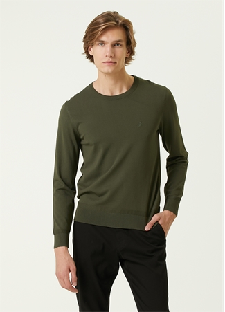 Beymen Club Erkek Haki Logo Detaylı Basic Kazak S Beymen Club Erkek Haki Logo Detaylı Basic Kazak S