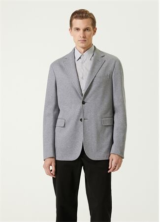 Pal Zileri Erkek Gri Kelebek Yaka Ceket 50 IT