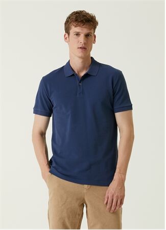 Beymen Collection Erkek Indigo Polo Yaka Pike Dokulu T-shirt Mavi S EU Beymen Collection Erkek Indigo Polo Yaka Pike Dokulu T-shirt Mavi S EU
