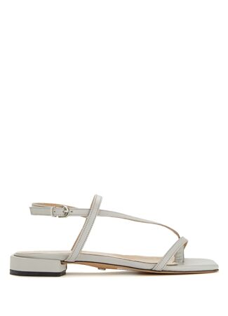 George Hogg Kadın Gri Deri Sandalet 36 EU