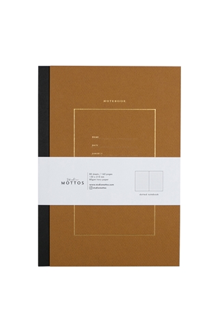 Studio Mottos Kahverengi Sert Kapak Noktalı Defter EU Studio Mottos Kahverengi Sert Kapak Noktalı Defter EU