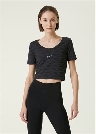 Nike Kadın NSW Siyah Baskılı T-shirt XS EU