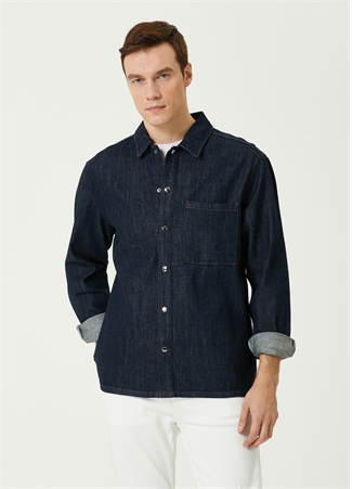 Network Erkek Comfort Fit Lacivert Denim Gömlek S EU Network Erkek Comfort Fit Lacivert Denim Gömlek S EU