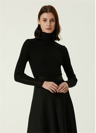 Network Kadın Slim Fit Siyah Kazak S EU