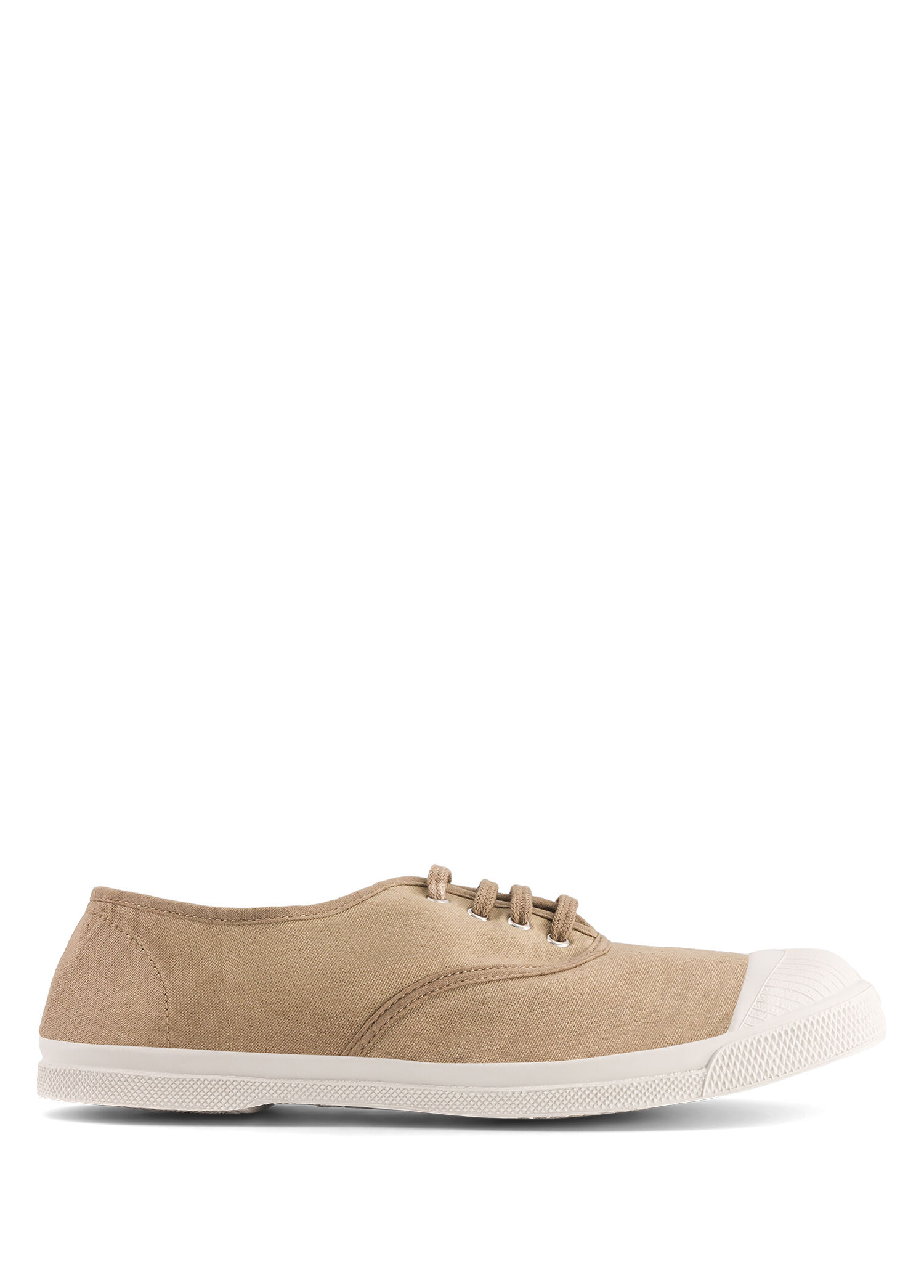 Bensimon - Tennis Bej Kadın Kanvas Sneaker - Kahverengi