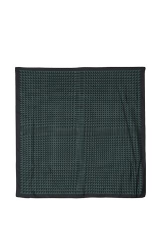 Pal Zileri Erkek Yeşil Geometrik Desenli İpek Atkı EU