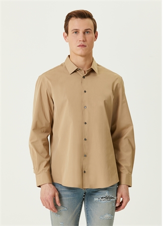 Joseph Erkek Kamel Gömlek Kahverengi 38 It