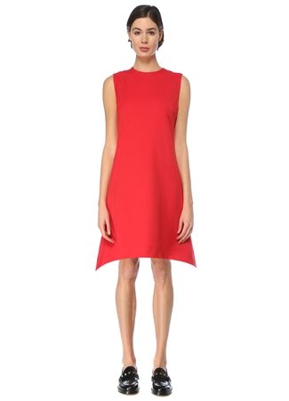 Victoria by Beckham Kadın Kırmızı Bisiklet Yaka Kolsuz Mini Elbise 8 US Victoria by Beckham Kadın Kırmızı Bisiklet Yaka Kolsuz Mini Elbise 8 US