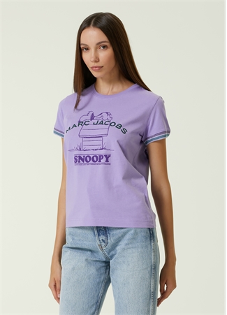 Marc Jacobs (The) Kadın x Peanuts Snoopy Mor T-shirt S EU Marc Jacobs (The) Kadın x Peanuts Snoopy Mor T-shirt S EU