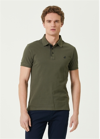 Beymen Club Erkek Slim Fit Haki Polo Yaka T-shirt S