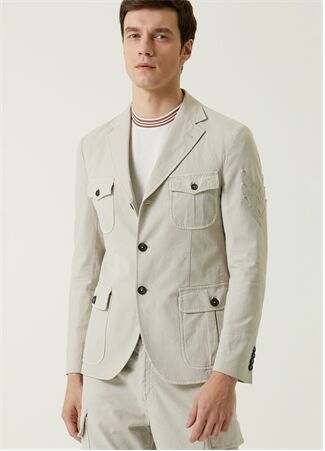 Eleventy Erkek Bej Kelebek Yaka Takım Elbise 52 IT