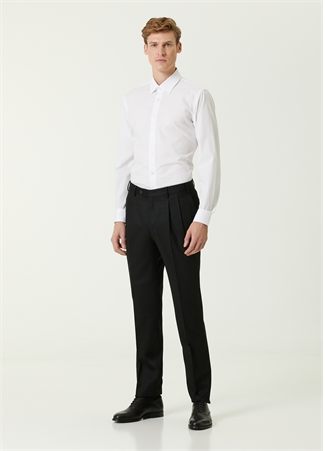 Beymen Collection Erkek Siyah Pili Detaylı Pantolon 46 IT Beymen Collection Erkek Siyah Pili Detaylı Pantolon 46 IT