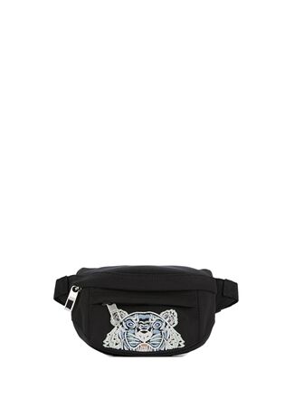 Kenzo Kadın Siyah Kaplan Nakışlı Bel Çantası EU