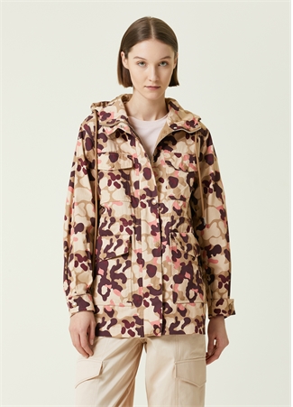 Moncler Kadın Theberon Camo Pembe Kapüşonlu Parka 2 US Moncler Kadın Theberon Camo Pembe Kapüşonlu Parka 2 US