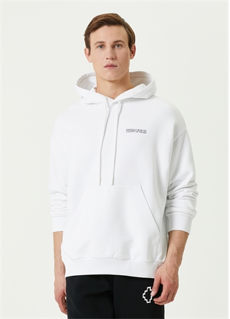 Marcelo Burlon Erkek Siyah Beyaz Kapüşonlu Logolu Sweatshirt L Eu Marcelo Burlon Erkek Siyah Beyaz Kapüşonlu Logolu Sweatshirt L Eu