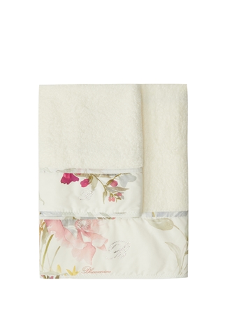 Blumarine Home Beatrice 2li Pembe Çiçek Desenli Havlu Seti
