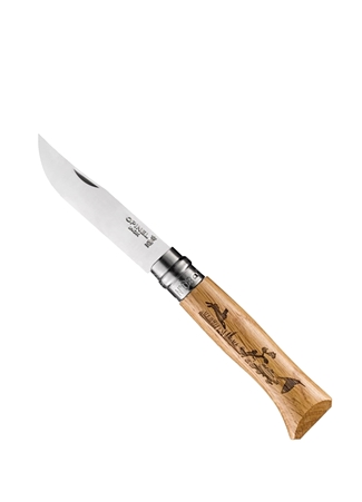 Opinel Inox No 8 Meşe Saplı Desenli Paslanmaz Çelik Çakı Kahverengi EU Opinel Inox No 8 Meşe Saplı Desenli Paslanmaz Çelik Çakı Kahverengi EU