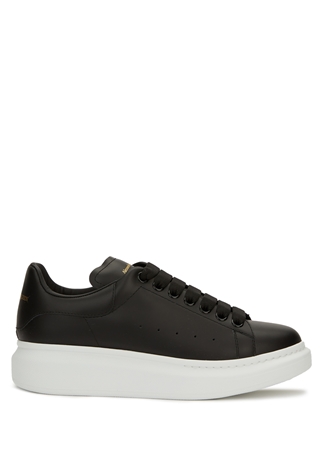 Alexander McQueen Kadın Oversize Siyah Logolu Deri Sneaker 35 EU Alexander McQueen Kadın Oversize Siyah Logolu Deri Sneaker 35 EU