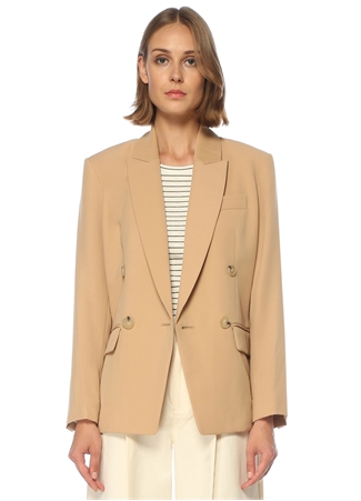 Vince Kadın Bej Kelebek Yaka Blazer Ceket 4 US