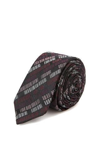 Pal Zileri Erkek Colorblocked Çizgili İpek Kravat Pembe EU