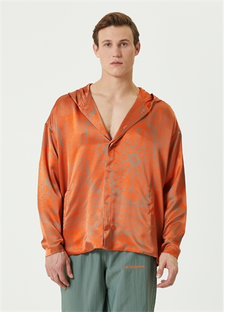Les Benjamins Erkek Turuncu Kapüşonlu Oversized İpek Sweatshirt Yeşil L Eu Les Benjamins Erkek Turuncu Kapüşonlu Oversized İpek Sweatshirt Yeşil L Eu