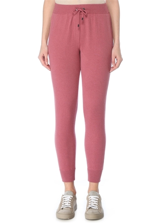 Brunello Cucinelli Kadın Pembe Dar Paça Yün Eşofman Altı M EU