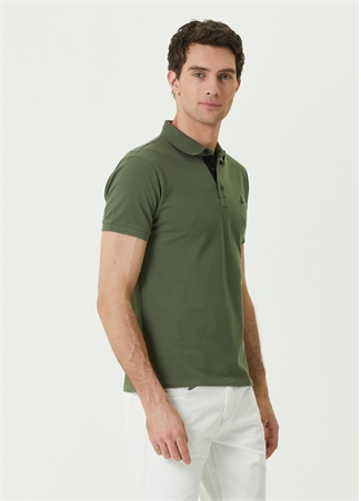 Beymen Club Erkek Slim Fit Haki Polo Yaka T-shirt S Beymen Club Erkek Slim Fit Haki Polo Yaka T-shirt S