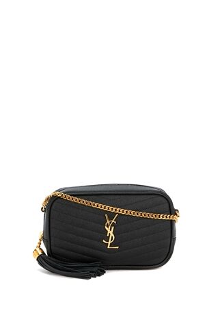 Kadın Lou Mini Siyah Kapitoneli Deri Omuz Çantası EU Kadın Lou Mini Siyah Kapitoneli Deri Omuz Çantası EU