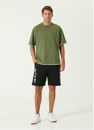 Heron Preston Erkek Siyah Logo Detaylı Şort S EU