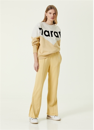 Etoile Isabel Marant Kadın Inayaki Sarı Jogger Pantolon Turuncu 38 FR Etoile Isabel Marant Kadın Inayaki Sarı Jogger Pantolon Turuncu 38 FR