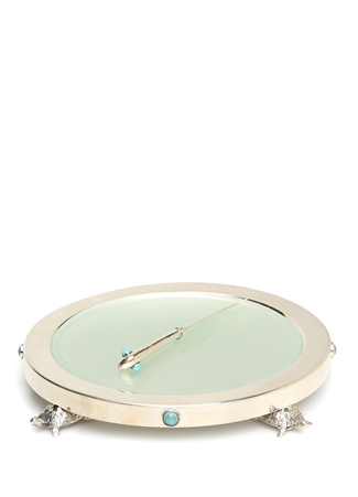 Serdar Gülgün Kaplumbağa Detaylı Peynir Tabağı Çok Renkli