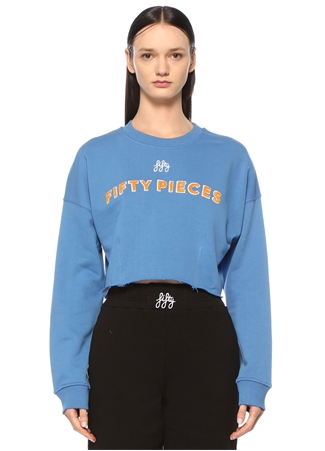 Fifty Pieces Kadın Mavi Logolu Crop Sweatshirt Lacivert Xs Eu Fifty Pieces Kadın Mavi Logolu Crop Sweatshirt Lacivert Xs Eu