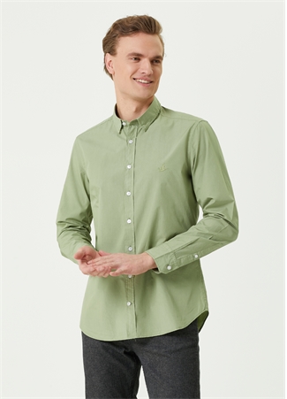 Beymen Club Erkek Slim Fit Çağla Paper Touch Gömlek Yeşil S Beymen Club Erkek Slim Fit Çağla Paper Touch Gömlek Yeşil S