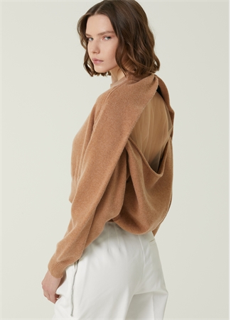 Alexander Wang Kadın Camel Sırtı Kesim Detaylı Kazak Bej S EU