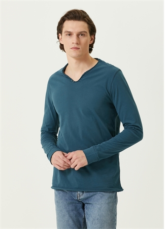 Zadig&voltaire Erkek Monasit Mavi V Yaka Uzun Kol T-shirt S Eu Zadig&voltaire Erkek Monasit Mavi V Yaka Uzun Kol T-shirt S Eu