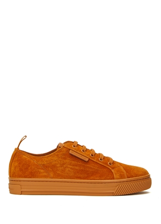 Gianvito Rossi Kadın Taba Logolu Süet Sneaker Turuncu 35.5 EU Gianvito Rossi Kadın Taba Logolu Süet Sneaker Turuncu 35.5 EU