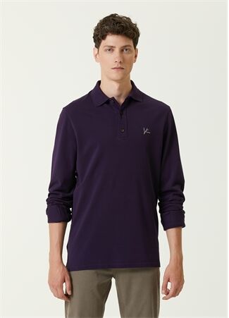 Isaia Erkek Mor Polo Yaka Sweatshirt XL EU Isaia Erkek Mor Polo Yaka Sweatshirt XL EU