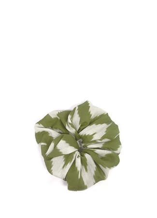 Gaios Design Kadın Otanti Green Desenli İpek Toka Beyaz EU Gaios Design Kadın Otanti Green Desenli İpek Toka Beyaz EU