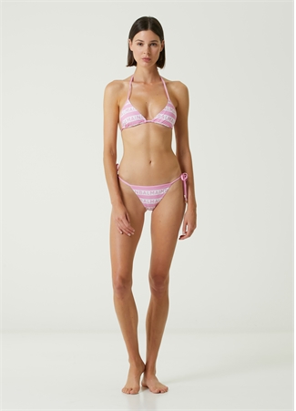 Balmain Kadın Pembe Beyaz Logolu Üçgen Bikini Takımı 36 Fr Balmain Kadın Pembe Beyaz Logolu Üçgen Bikini Takımı 36 Fr