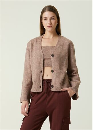 Beymen Club Kadın Gül Kurusu V Yaka Hırka Bordo XS Beymen Club Kadın Gül Kurusu V Yaka Hırka Bordo XS