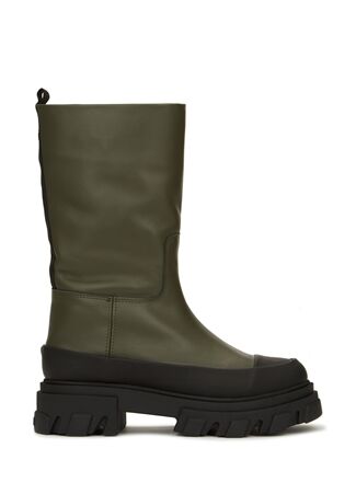 Ganni Kadın Haki Deri 40 EU