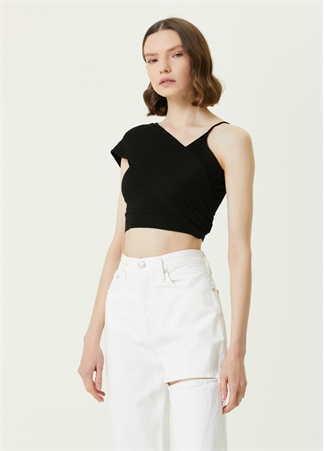 Lama Jouni Kadın Siyah Yaka Detaylı Crop Bluz Xs Eu Lama Jouni Kadın Siyah Yaka Detaylı Crop Bluz Xs Eu