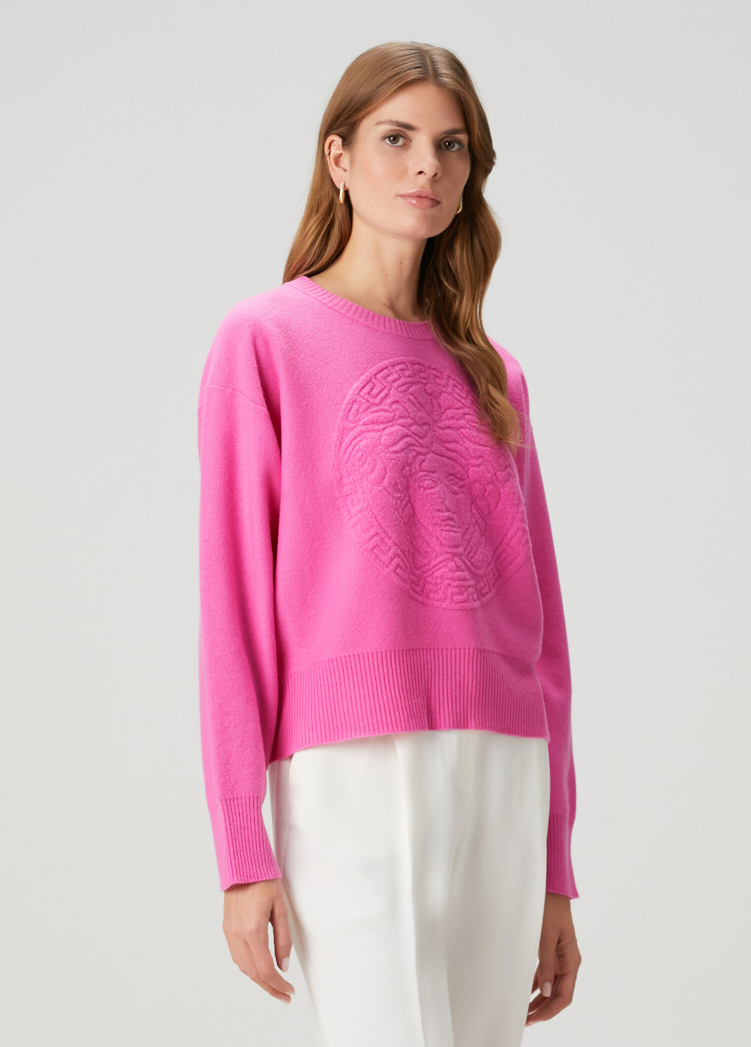 Versace - Medusa Pink Wool Sweater