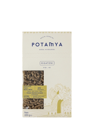 Potamya Organik Yeşil Mercimek 320 Gr Rigatoni Makarna Beyaz Eu Potamya Organik Yeşil Mercimek 320 Gr Rigatoni Makarna Beyaz Eu