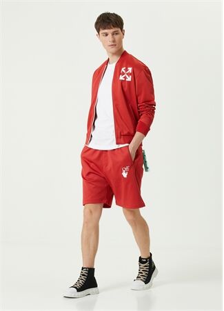 Off-white Erkek Bermuda Kırmızı M Eu