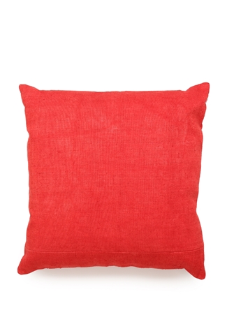 Yazzma Kırmızı 50x50 cm Keten Yastık