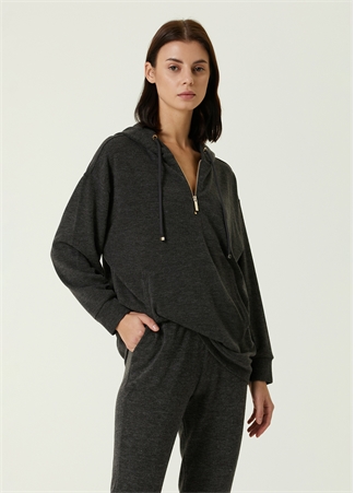 Network Kadın Basic Fit Antrasit Sweatshirt Gri XS EU Network Kadın Basic Fit Antrasit Sweatshirt Gri XS EU